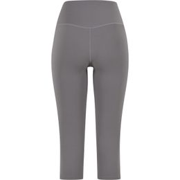 Urban Classics Damen Leggings "Urban Classics Ladies Capri Leggings Ladies Capri Leggings", grau, Gr. XL, unifarben, 80% Nylon, 20% Elasthan, Hosen