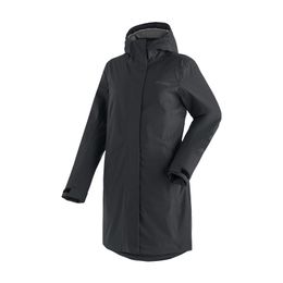 Maier Sports Damen Funktionsjacke "Hannali", schwarz, Gr. 48, 100% Polyester, Jacken, Atmungsaktive, wasserdichte Outdoorjacke mit Wattierung