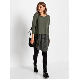 Inspirationen Damen A-Linien-Kleid "Kleid", gr&uuml;n, Gr. 54, unifarben, Jersey, 70% Viskose, 30% Polyamid, Kleider