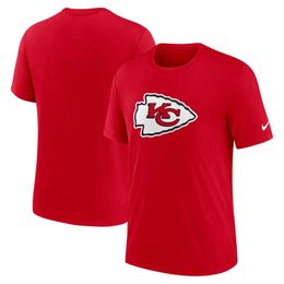 Nike Damen T-Shirt "Nike T-Shirt Kansas City Chiefs Nike Rewind Triblend", rot, Gr. M, 50% Polyester, 25% Baumwolle, 25% Viskose, Shirts