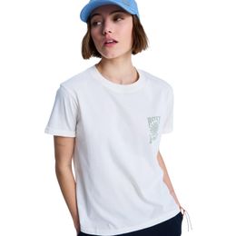 T-Shirt Roxy "Oceanregular", Damen, Gr. XXS, coconut milk, Obermaterial: 100% Baumwolle., Shirts T-Shirt
