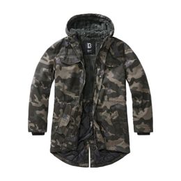 Brandit Herren Winterjacke "Brandit Herren Marsh Lake Parka"schwarzcamo, Gr. M, unifarben, 80% Polyester, 20% Baumwolle, Jacken