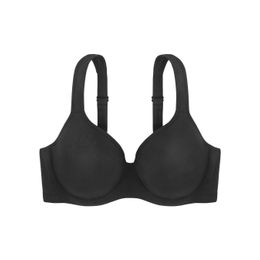 Dorina Damen B&uuml;gel-BH "Rachel", Gr. 80, schwarz, Obermaterial: 72% Polyamid, 28% Elasthan, unifarben, BHs, mit Schale, nahtlos vorgeformte Cups,