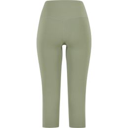 Urban Classics Damen Leggings "Urban Classics Ladies Capri Leggings Ladies Capri Leggings", gr&uuml;n, Gr. L, unifarben, 80% Nylon, 20% Elasthan, Hosen