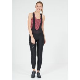 Endurance Damen Radhose "Jayne Long", schwarz, Gr. 36, bedruckt, unifarben, 72% Polyamid, 28% Elasthan, Hosen, mit extra weichem Polster