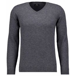 Ragman Herren Rundhalspullover, grau, Gr. L, 90% Wolle 10% Cashmere, Pullover
