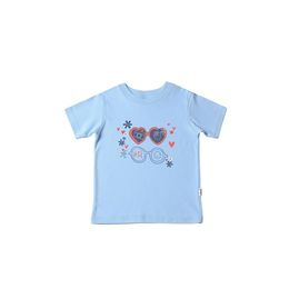 Liliput M&auml;dchen T-Shirt, blau, Gr. 110, bedruckt, 100% Baumwolle, Shirts, mit Front-Print