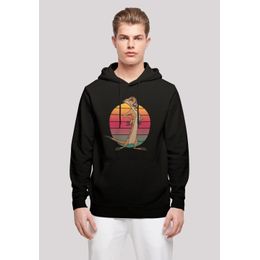 F4NT4STIC Herren Kapuzenpullover "Disney K&ouml;nig der L&ouml;wen Timon Sunset", schwarz, Gr. M, Obermaterial: 50% Baumwolle, 50% Polyester, Pullover, Print