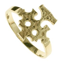 OSTSEE-SCHMUCK Damen Fingerring "- Hiddensee - Gold 333/000 - ohne Stein", 54, gold, Fingerringe
