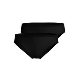 Calida Damen Slip "Slip Sleek Skin Slip 2P 2er Pack", Gr. 44, schwarz, Obermaterial: 73% Polyamid PA. 27% Elasthan EL., Unterhosen