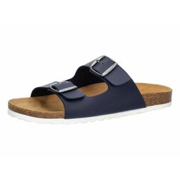Lico Herren Pantolette "Pantolette Bioline Man", Gr. 41, blau, Synthetik, Schuhe