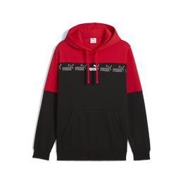 Puma Herren Hoodie "Around The Block Hoodie Herren", rot, Gr. S, Obermaterial: 34% Polyester, 66% Baumwolle; Kapuzenfutter: 100% Baumwolle; Rippe: