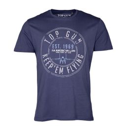 Top Gun Herren T-Shirt "TG20212109", blau, Gr. S, Obermaterial: 100% Baumwolle, Shirts