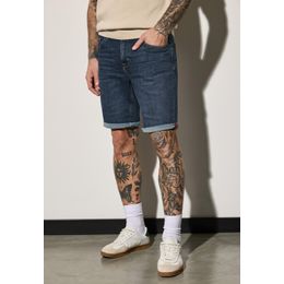 Street One MEN Herren Bermudas, blau, Gr. 30, unifarben, Web, 98% Baumwolle, 2% Elasthan, Hosen, aus Baumwolle mit Stretchanteil