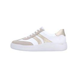 Remonte Damen Sneaker "Remonte Sneaker Leder", Gr. 42wei&szlig;, beige, Leder, Schuhe