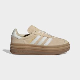 Damen Sneaker "GAZELLE BOLD", adidas originals, Gr. 36stone khaki, cream wei&szlig;, gold metallic, Leder, Schuhe