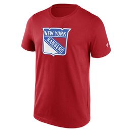 Fanatics Damen T-Shirt "Fanatics T-Shirt New York Rangers Primary Logo Graphic", rot, Gr. M, 100% Baumwolle, Shirts
