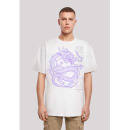 F4NT4STIC Herren T-Shirt "Drache Japan", wei&szlig;, Gr. XXL, Obermaterial: 100% Baumwolle, Shirts, Print