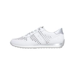 Remonte Damen Sneaker "Remonte Sneaker Leder", Gr. 38wei&szlig;, silber, Leder, Schuhe