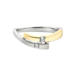 Bruno Banani Damen Fingerring "Schmuck Geschenk Silber 925 Damenring", 53, Silber 925 (Sterlingsilber), 2,5mm, gold, Silber 925 (Sterlingsilber),