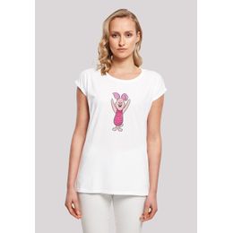 F4NT4STIC Damen T-Shirt "Winnie Puuh Ferkel Piglet Classic", wei&szlig;, Gr. XS, Obermaterial: 100% Baumwolle, Shirts, Print