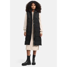Marikoo Damen Steppweste "Narikaa", schwarz, Gr. XS, Obermaterial: 100% Polyester. Innenseite: 100% Polyester, Westen, mit weichem Teddyfell
