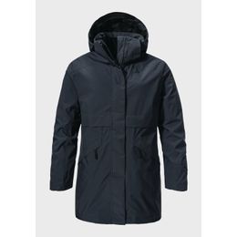 Sch&ouml;ffel SCH&Ouml;FFEL Damen Parka "Urban Ins Parka Style Malkay WMS", blau, Gr. 44, Oberstoff: Aussenseite: 100% Polyester; (Membran: Thermoplastisches