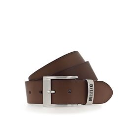 Mustang Herren Lederg&uuml;rtel ""Spencer"", braun, Gr. 125, unifarben, Rindsleder, G&uuml;rtel, mit &Uuml;berl&auml;nge, 4 cm breit, aus Rindsleder, unifarben