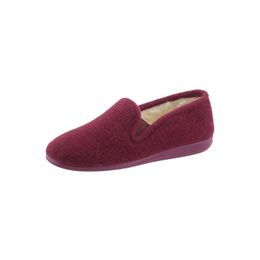 CLASSIC Damen Hausschuh, Gr. 40, rot, Filz, Textil, Schuhe