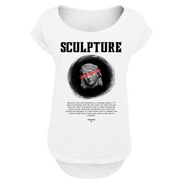 F4NT4STIC Damen T-Shirt "SCULPTURE TEE", wei&szlig;, Gr. S, Obermaterial: 100% Baumwolle, Shirts, Print