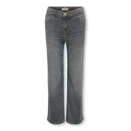 KIDS Only M&auml;dchen Relax-fit-Jeans "KOGMADISON BLUSH WIDE GD DNM NOOS", blau, Gr. 164, unifarben, Denim/Jeans, Obermaterial: 92% Baumwolle, 6%