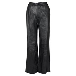 Maze Damen Lederhose "42021144", schwarz, Gr. S, Obermaterial: 100% Lammleder; Innenfutter: 100% Polyester, Hosen