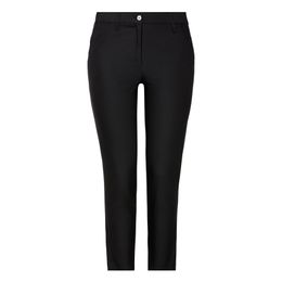KjBRAND Damen Chinohose "Betty Chino", schwarz, Gr. 46, Web, Obermaterial: 60% Baumwolle, 37% Polyamid, 3% Elasthan, Hosen, mit Komfortbund