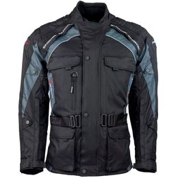 Roleff Motorradjacke "Liverpool RO", 5XL, schwarz, Jacken, Unisex, Mit Sicherheitsstreifen, 4 Taschen