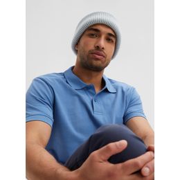 bonprix Herren Poloshirt "Piqu&eacute;-Poloshirt aus reiner Baumwolle", blau, Gr. 60, unifarben, Piqu&eacute;, Obermaterial: 100% Baumwolle, Shirts, Regular Fit,