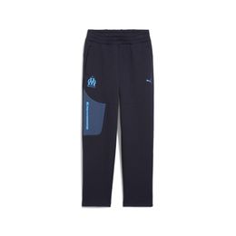 Puma M&auml;dchen Sporthose "Olympique de Marseille PumaTECH Jogginghose Jugendliche", blau, Gr. 152, Obermaterial: 23% Polyester, 77% Baumwolle;