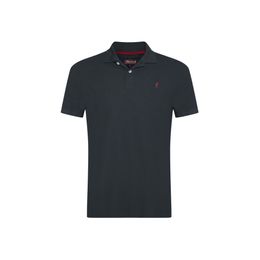 MCS Herren Kurzarmhemd "MCS Polo MCHurst"schwarz sapphire, Gr. S, Obermaterial: 100% Baumwolle, Hemden