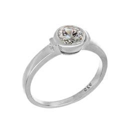 Firetti Damen Fingerring "Schmuck Geschenk Silber 925 Silberring Basic Bezzel", 56, Silber 925 (Sterlingsilber), 2,4mm, silber, Silber 925