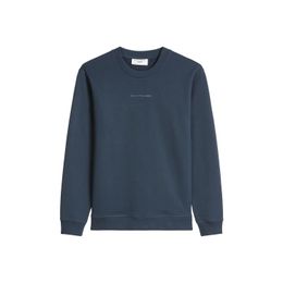 Marc O'Polo Herren Sweatshirt "Sweatshirt Crew Neck, Print, Reg Fit 1er Pack", blau, Gr. L, MARC O'POLO DENIM, Obermaterial: 100% Baumwolle CO., Sweatshirts