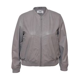 Maze Damen Lederjacke "42023101", grau, Gr. 48, Obermaterial: 100% Lammleder. Futter: 100% Polyester. &Auml;rmelfutter: 100% Polyester, Jacken