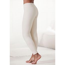 Lavana Damen Thermoleggings, Gr. 40, beige, Obermaterial: 78% Polyester, 22% Elasthan. Innenseite: 94% Polyester, 6% Elasthan, unifarben, Basic,