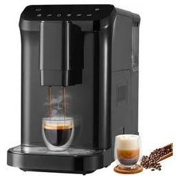 VEVOR Automatische Espressomaschine, Eingebaute M&uuml;hle, 15 Bar automatische Kaffeemaschine mit 15 Mahlgradeinstellungen, Professionelle Espressomaschine mit 1,5 L Wassertank und 180 g Bohnenbeh&auml;lter