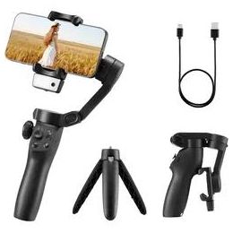 VEVOR Gimbal-Stabilisator f&uuml;r Smartphone, 3-Achsen-Stabilisierung, KI-gest&uuml;tzter Tracking-F&uuml;lllicht, Stativ, automatischer Verfolgung, tragbarer, faltbarer Stabilisator f&uuml;r Videoaufnahmen