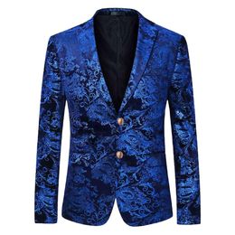 YOUTHUP Suit Jacket male Blue size XS