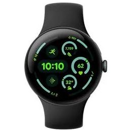 Google Pixel Watch 3 (Wi-Fi) 45 mm, Smartwatch Aluminium Fluorelastomer, 150&ndash;185 165&ndash;215 Obsidian