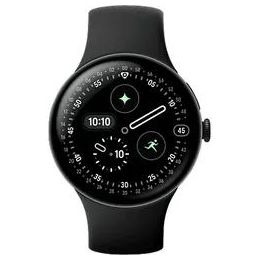 Google Pixel Watch 4 45 LTE Smartwatch Fluorelastomer, 150-215, Obsidian