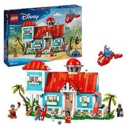 Lego Disney Classic 43268 Das Strandhaus aus &bdquo;Lilo und Stitch&ldquo; Bausatz, Mehrfarbig