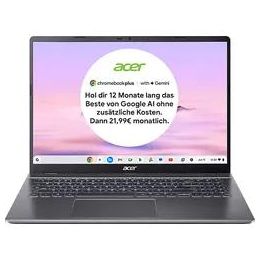 Acer Chromebook Plus 516 (CB516-1HT-35KB) mit Tastaturbeleuchtung, Laptop - 16,0 Zoll Intel&reg; CoreTM 3 100U 8 GB 256 UHD Graphics Google ChromeOS