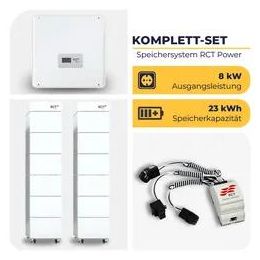 RCT POWER Storage DC Hybrid-Wechselrichter mit RCT POWER Battery | Hochvolt-Speichersystem | 3-phasig | 23 kWh | 8 kW