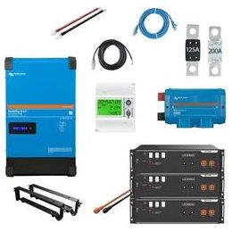 HUSATECH PowerSet 1 Phasig mit Victron MultiPlus-II 48/5000/70-50 GX und 10,6 kWh Pylontech US3000C Speicher